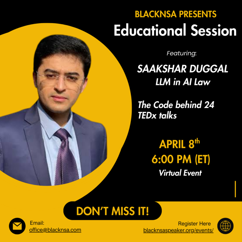 The Code behind 24 TEDx talks - Saakshar Duggal - Take Your Speaking to ...